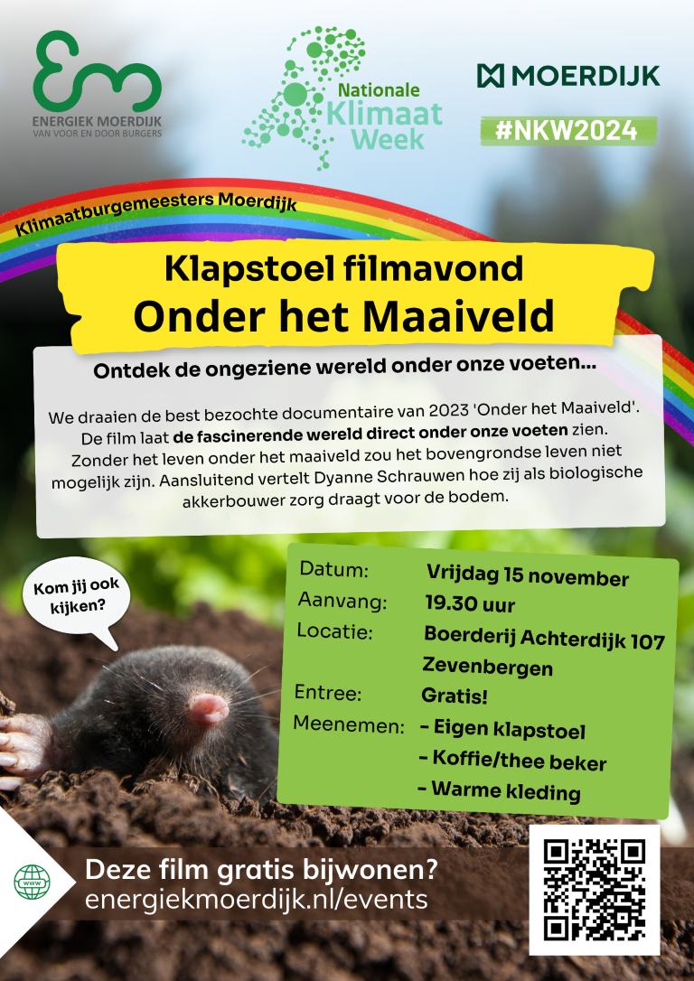 Klapstoel filmavond 'Onder het Maaiveld' op vrijdag 15 november ...